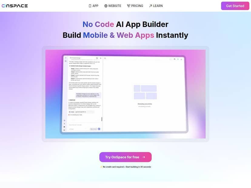 OnSpace AI Review – Fast No-Code App Builder